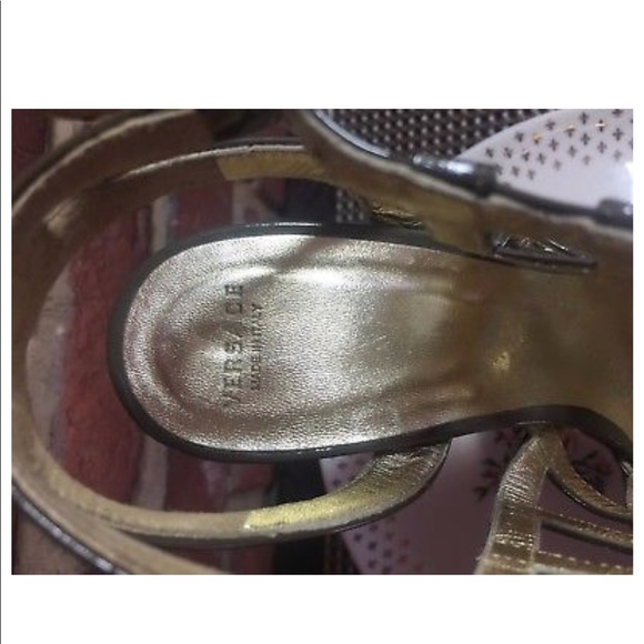 Versace | Shoes | Versace Gold Triple Platform Sandal | Poshmark